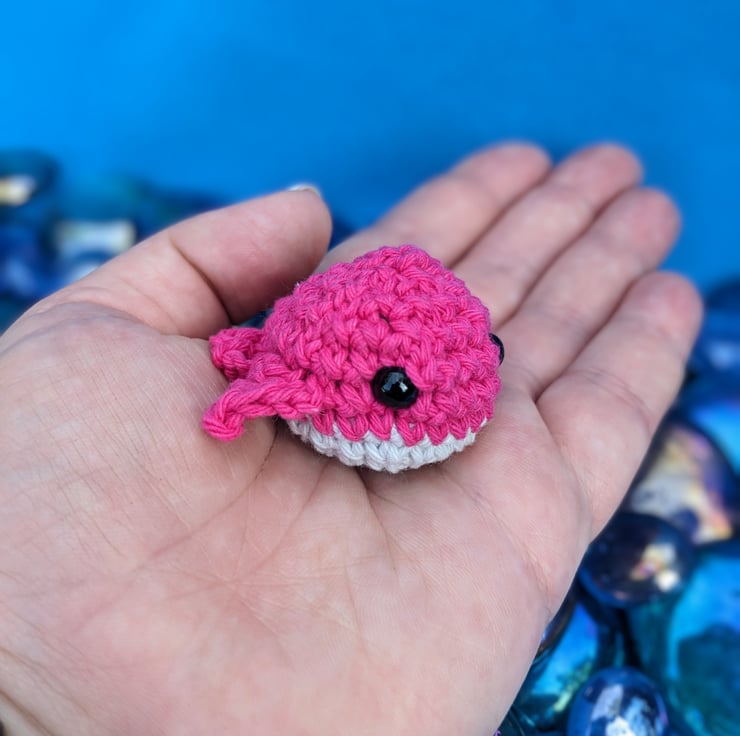 Worry Whale - Pink - Folksy