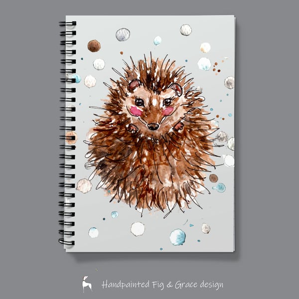 Hedgehog Cozy Notebook Cute Animal Stationary B... - Folksy