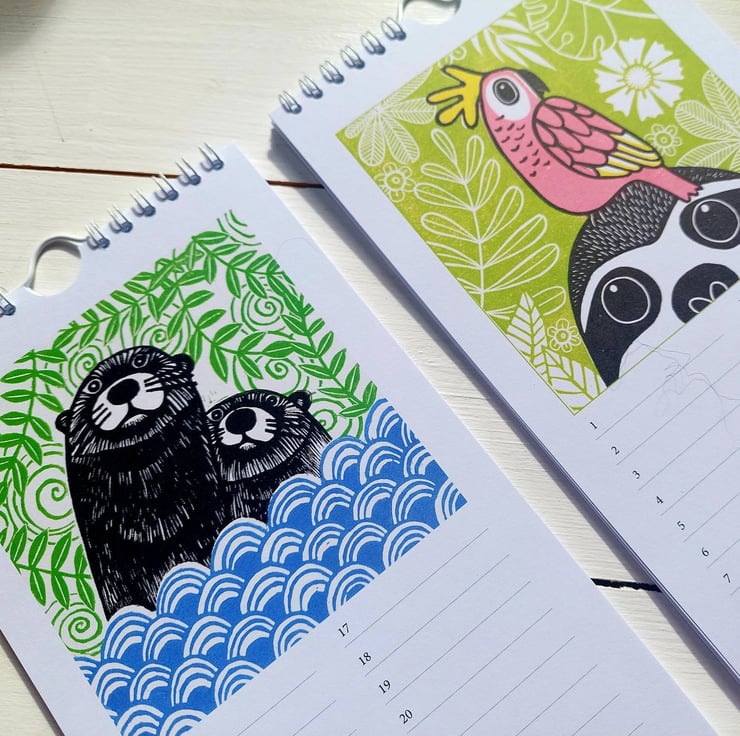 Perpetual wall calendar - birthday calendar - l... - Folksy