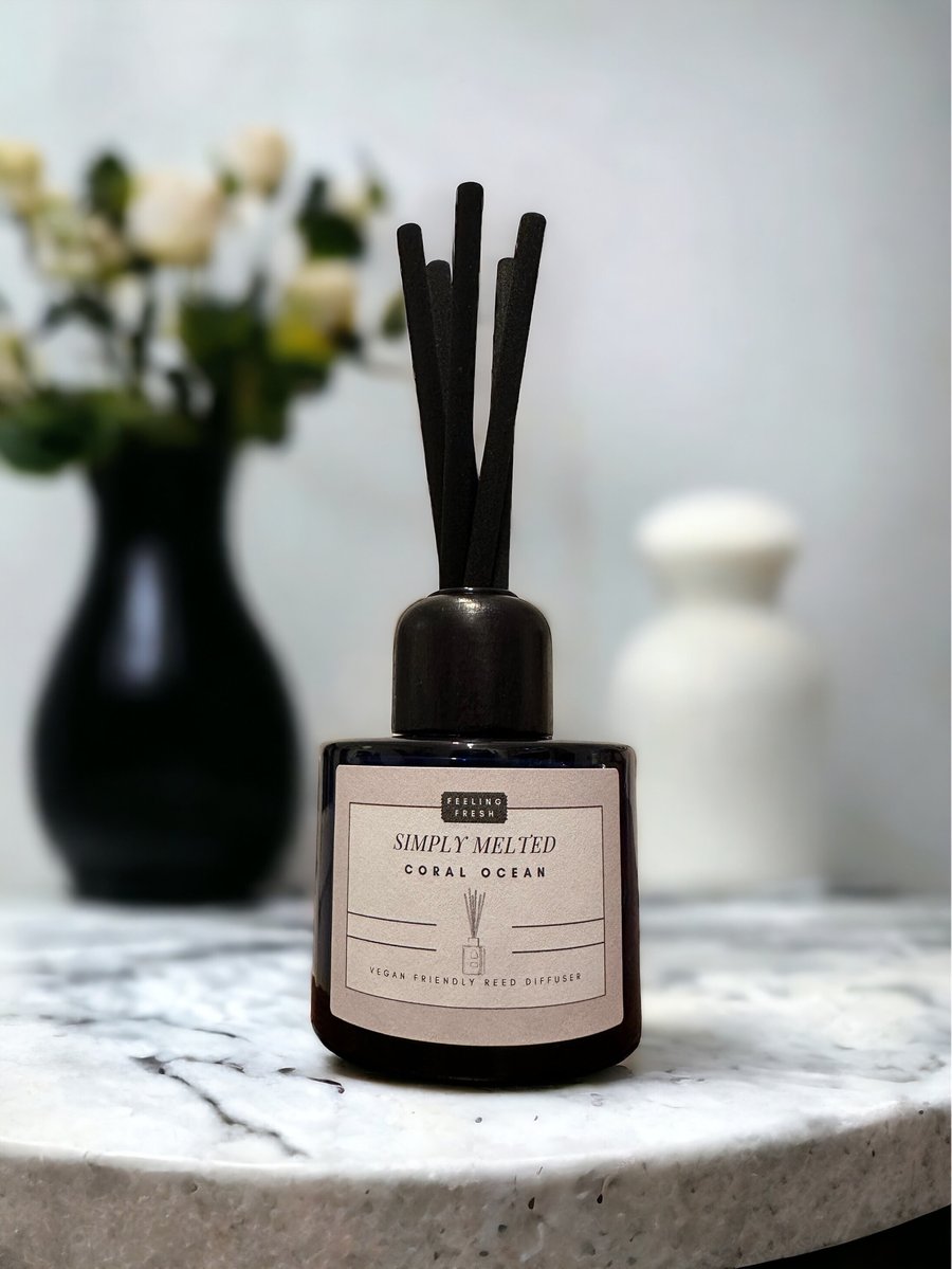 Sapphire Blue Reed Diffuser, Vegan Eco Oil Base... - Folksy