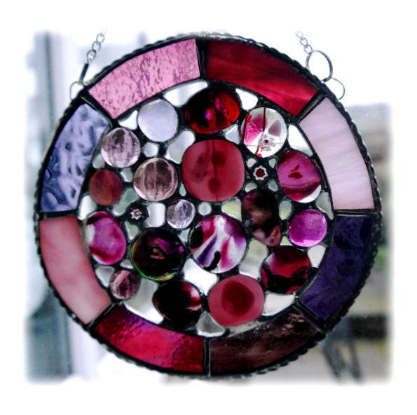 Summer Berry Pie Suncatcher Stained Glass Abstr... - Folksy