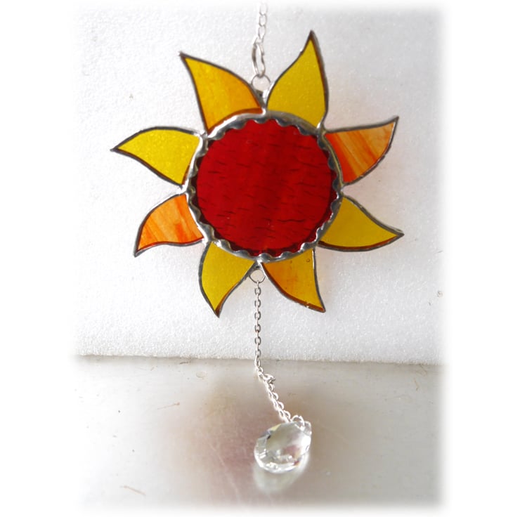 Sun Suncatcher Stained Glass Handmade Sunshine 013 - Folksy