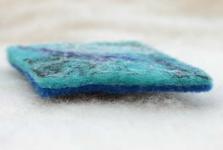Felted turquoise wool brooch - Inspired by the... - Folksy