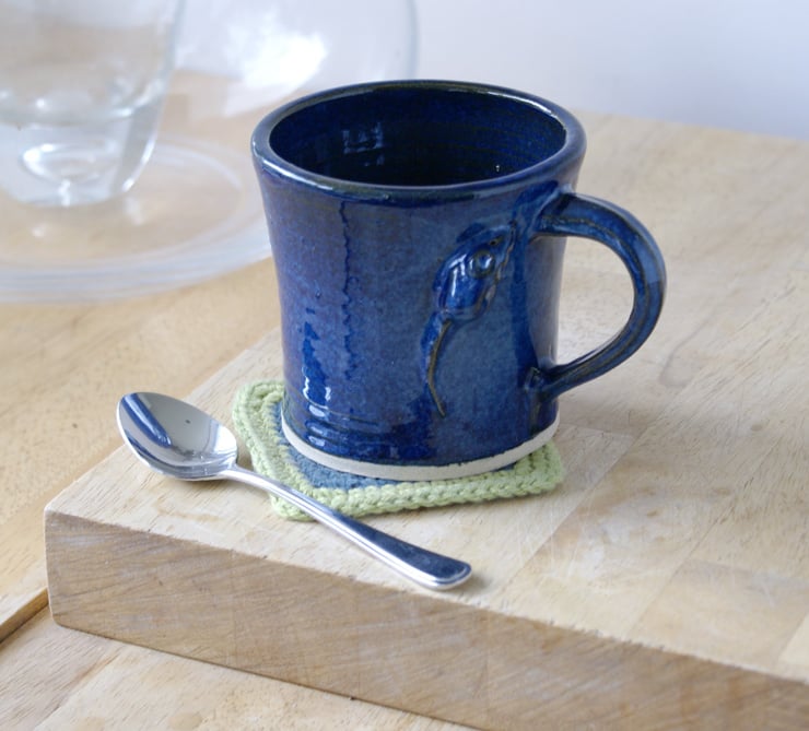 Single handmade tea mug - stoneware pottery mug... - Folksy