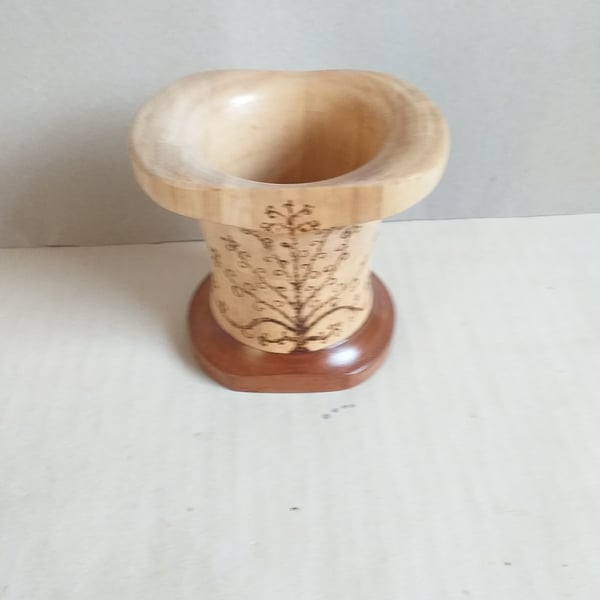 Decorated abstract desk tidy - Folksy