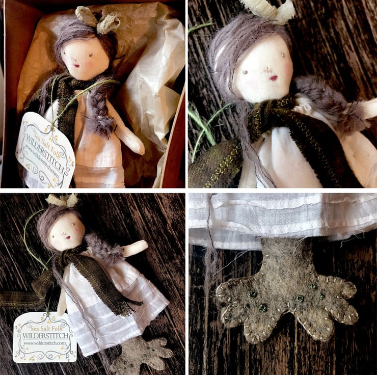 SEA SALT FOLK - Mini Selkie Art Doll - Miranda - Folksy