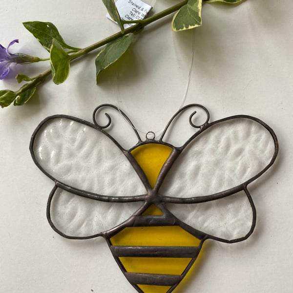Stained Glass Bee - Folksy