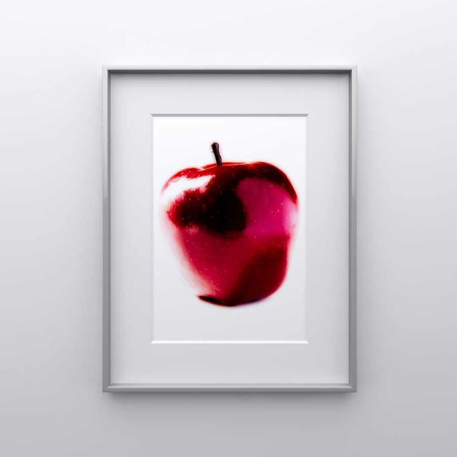Healthy Red Amsterdam Apple - Print in A4 or A3... - Folksy