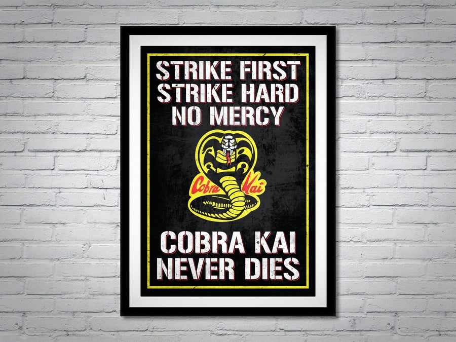 Cobra Kai Never Dies Karate Kid TV Movie Poster... - Folksy