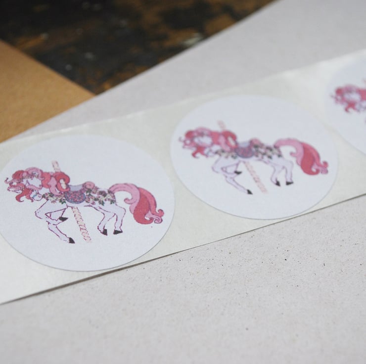Carousel horse letter writing set. Fun, magical... - Folksy
