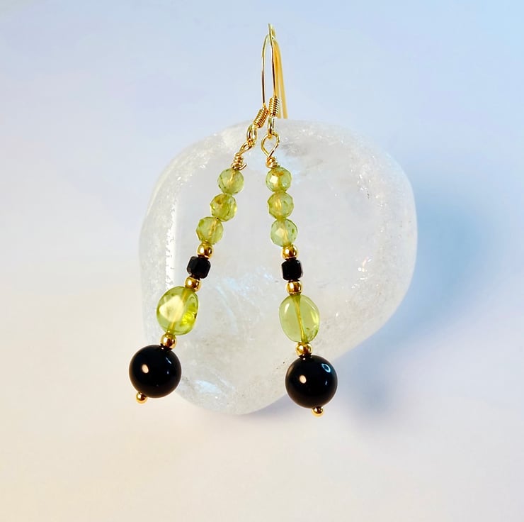 Peridot & Spinel Earrings - August Birthday... - Folksy