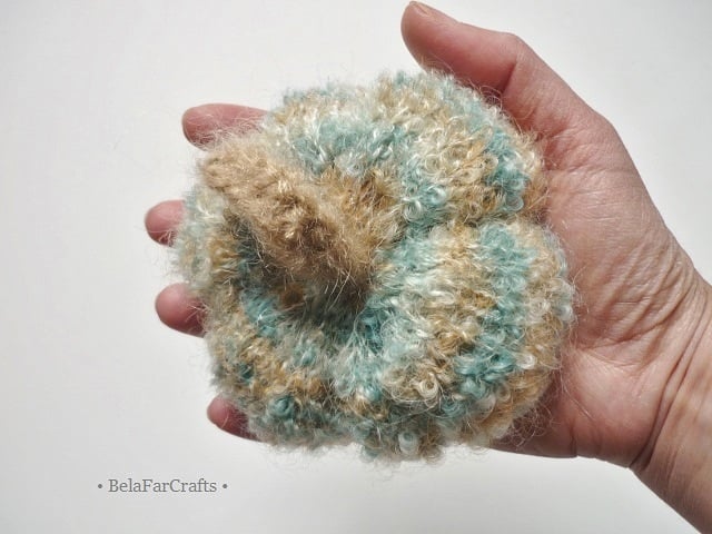 Knitted fuzzy pumpkin - Blue Christmas - Winter... - Folksy