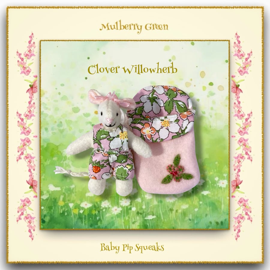 Clover Willowherb - A Baby Pip Squeak in a Slee... - Folksy