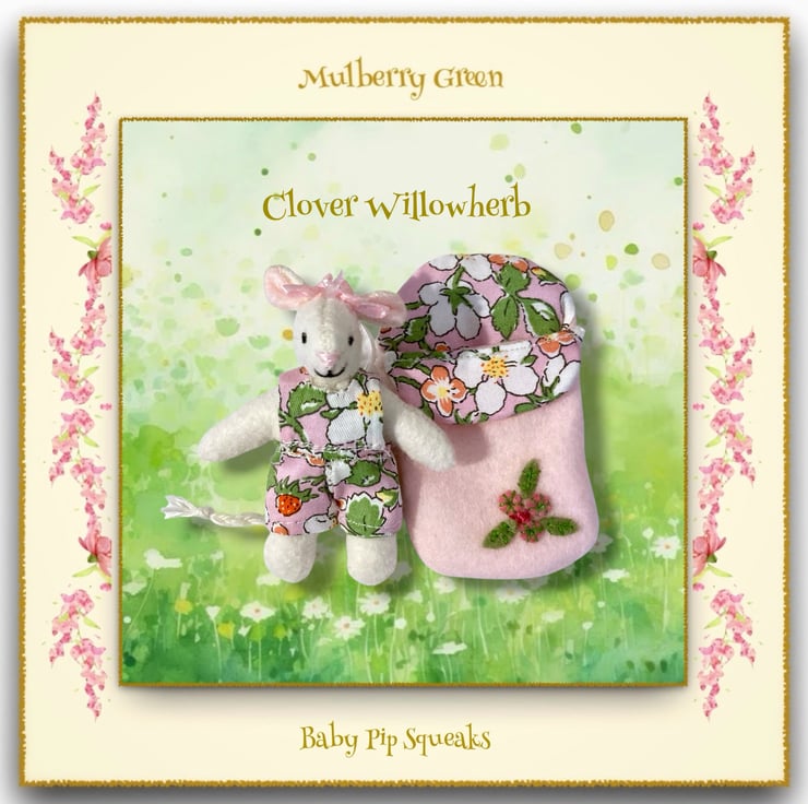 Clover Willowherb - A Baby Pip Squeak in a Slee... - Folksy