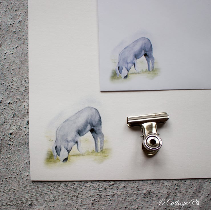 Pig, Piglet Letter Writing Paper Pack Hand Desi... - Folksy
