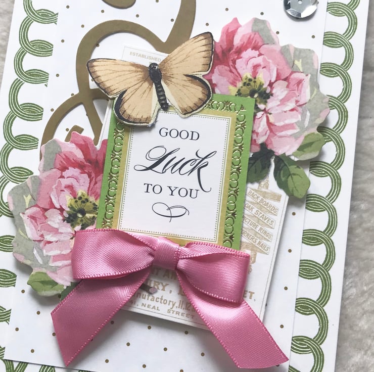 Luxury Handmade 3D Good Luck Card - Folksy