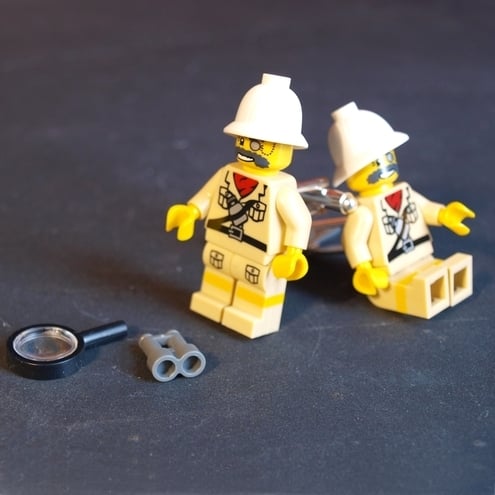 Jungle Explorers Lego Figure Cufflinks Lego Cuf... - Folksy