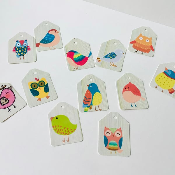 Mini Gift Tags,Message Tags,Pk of 30,Feathered ... - Folksy