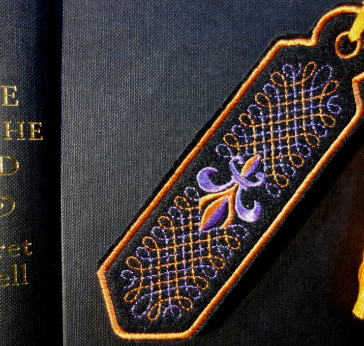 Handmade Bookmark embroidered design with coord... - Folksy