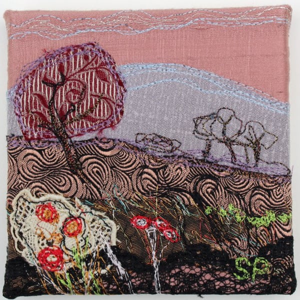 Textile Art Mini Landscape - Folksy