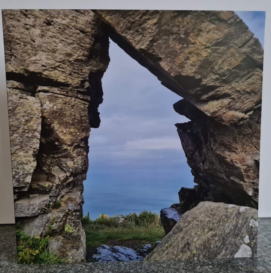 Rock frame square card - Folksy