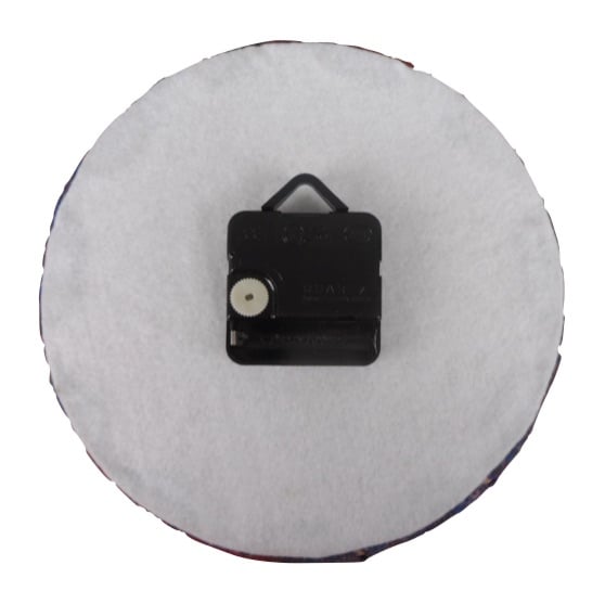 Hand felted 20cm clock in blue and red - Folksy