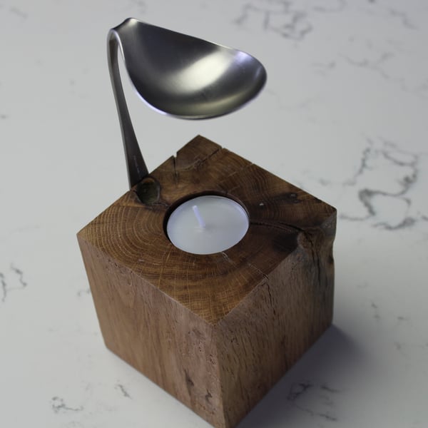 Handcrafted Oak Essential Oil Burner - Folksy