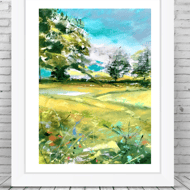 Pastel Painting Art Burbage Common - Original S... - Folksy