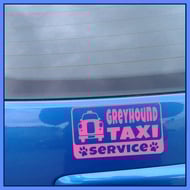 Greyhound TAXI SERVICE Car Sticker Decal, Bumpe... - Folksy