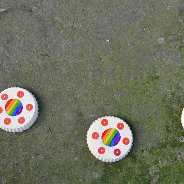 Rainbow Fairy Pavers (Peach coloured) - Folksy