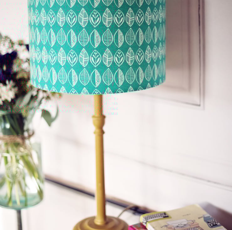 30cm Green scandi lampshade - Folksy