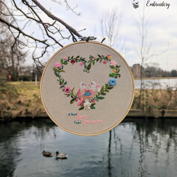 Embroidery Hoop Art on Folksy