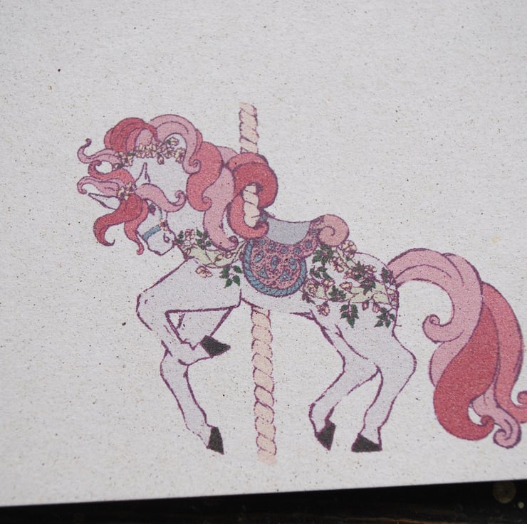 Carousel horse letter writing set. Fun, magical... - Folksy