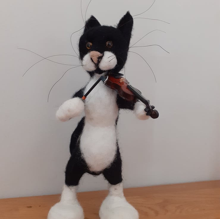 Cat and a Fiddle - Folksy
