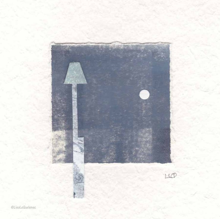 Collage No.12 original minimalist abstract coas... - Folksy