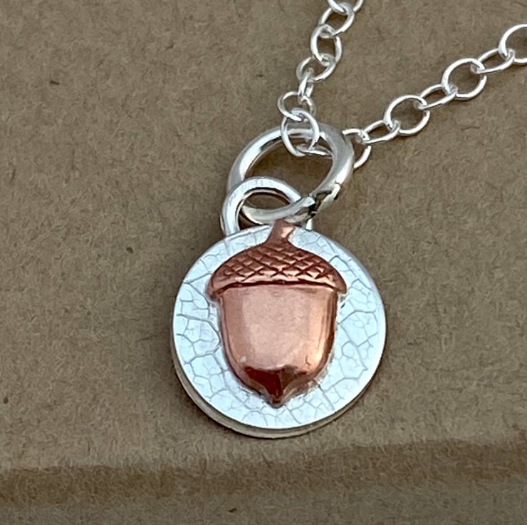 Acorn Pendant, Necklace, Woodland, Nuts, Oak - Folksy