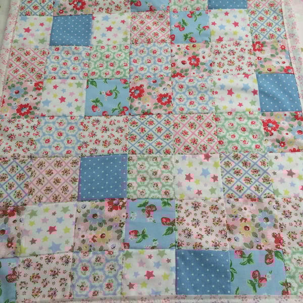 Patchwork quilted girls baby pram, car seat b... - Folksy