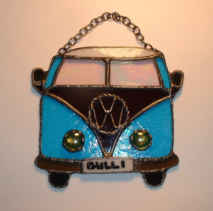 SOLD "BULLI" Stained Glass VW Camper ... - Folksy