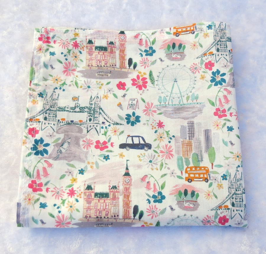 Gents handkerchief, organic Liberty Tana Lawn, ... - Folksy