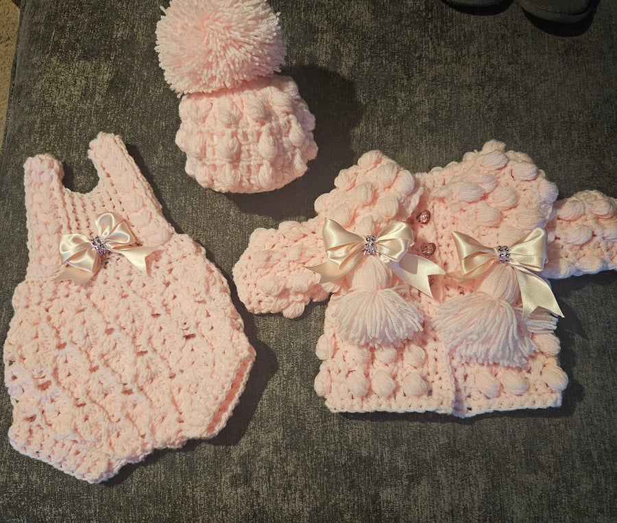 Baby chunky cardigan set - Folksy