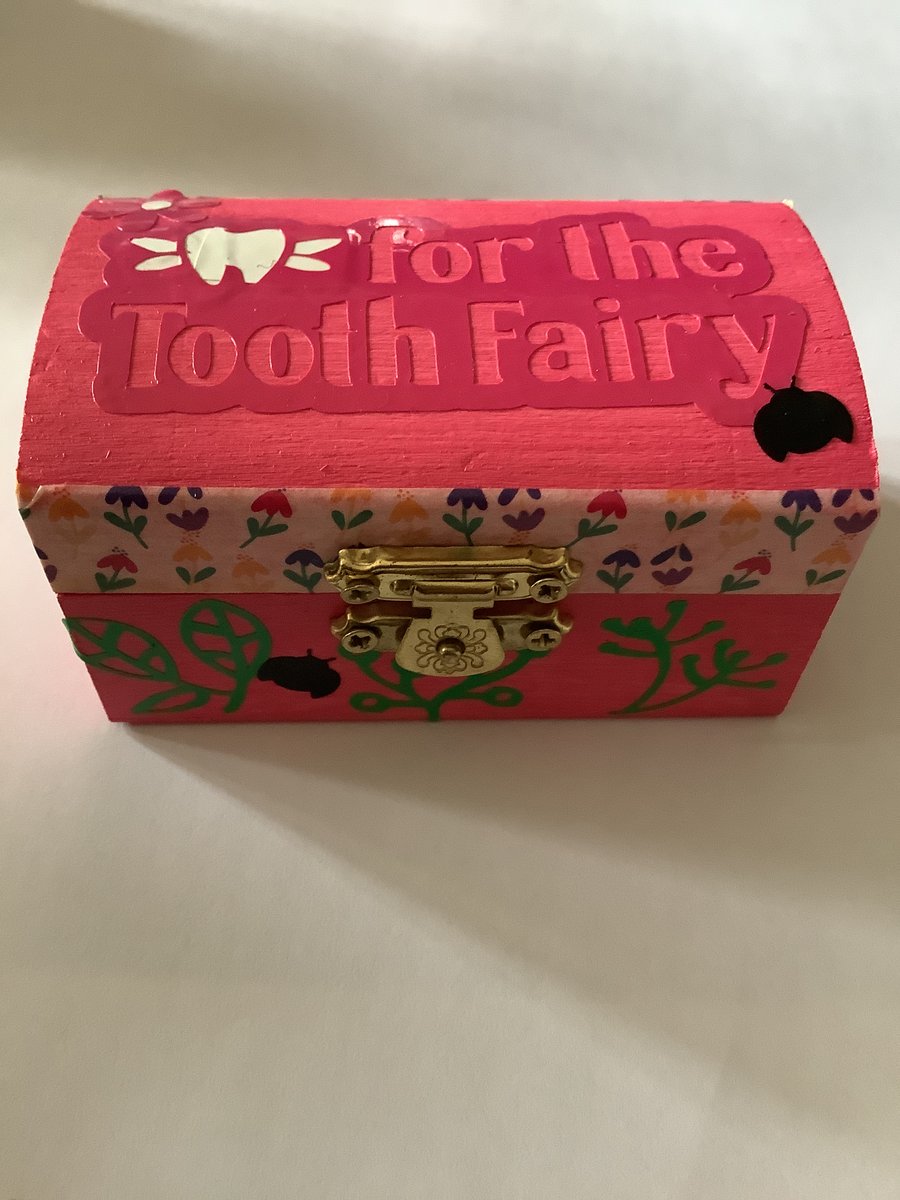 Tooth fairy box - ladybug - Folksy