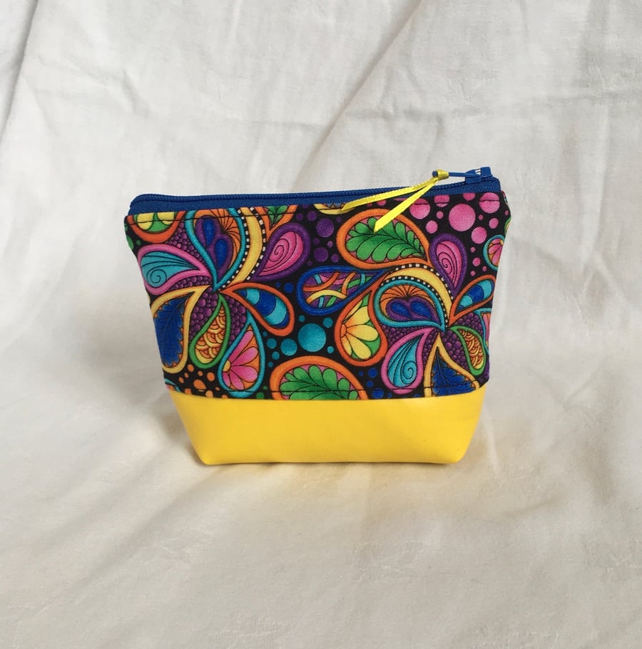 Coin Purse, Small Zip Pouch, Colourful Zip Purs... - Folksy