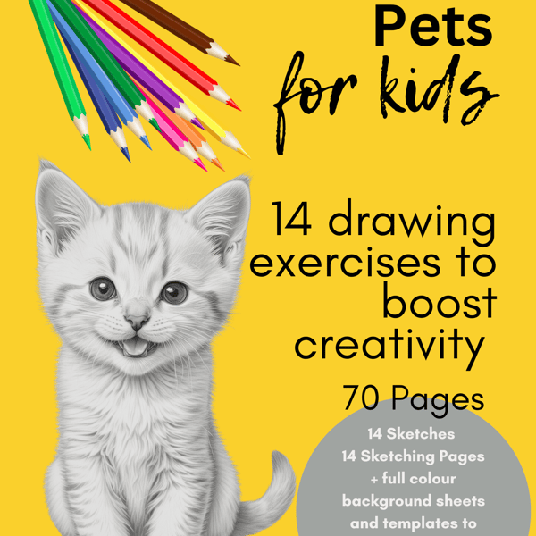 How to Draw Pets for Kids - Folksy