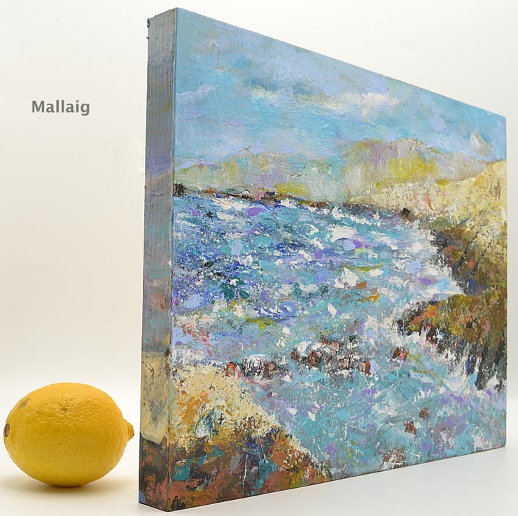 An Abstract Painting of Rough Seas at Mallaig. ... - Folksy