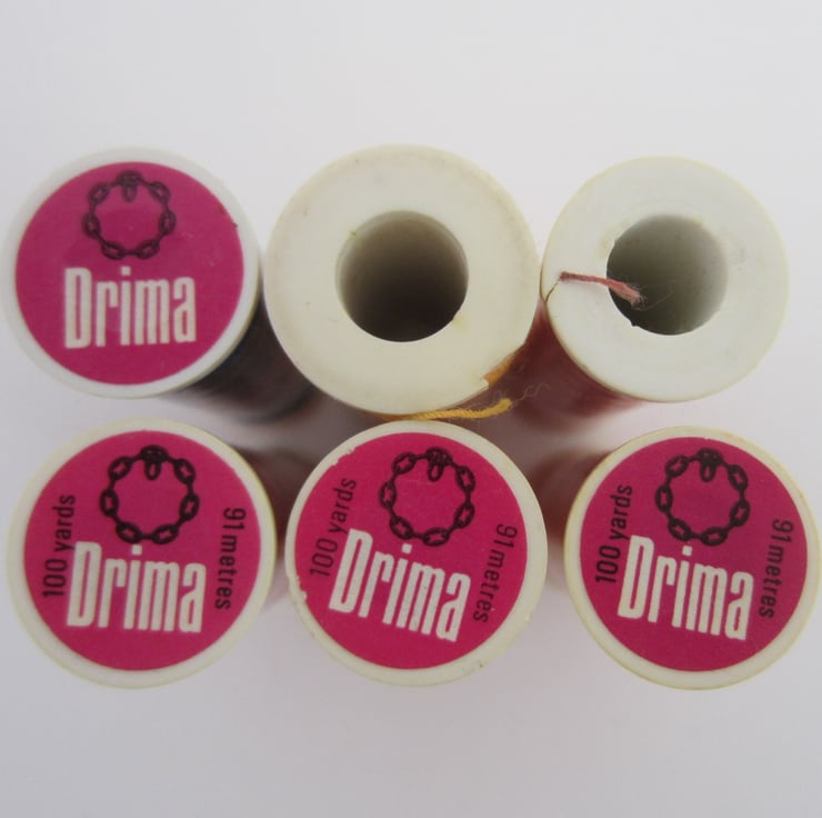 SALE 6 Reels of Coat's Drima and Suprema Sewing... - Folksy