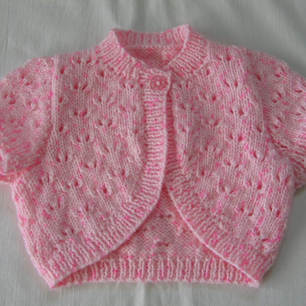 Hand Knitted girls Bolero - Folksy