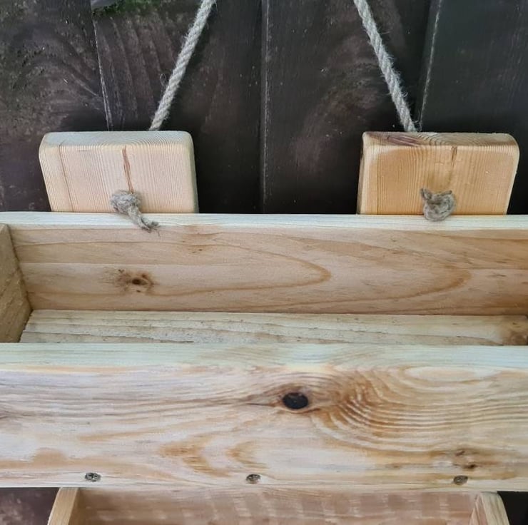 Up planter, rustic, handmade, and robust from r... - Folksy