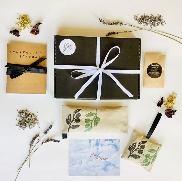 Meditation Gift Set; Lavender Meditation Gift Set - Folksy