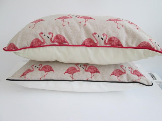 Flamingo Cushion - Folksy