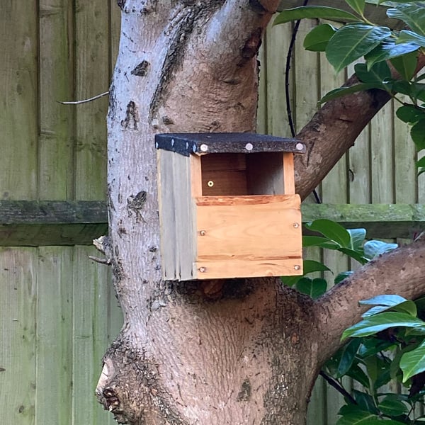 Handmade Natural Pine Wood Robin and Wren Nesti... - Folksy